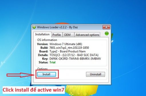 Cách Crack Win 7 Vĩnh Viễn, Active Win 7 thành công 100%