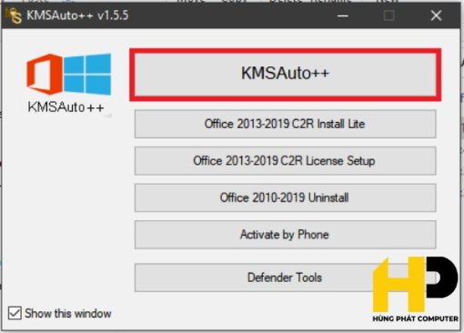 Tải Kmsauto 2024 kích hoạt windows và office đơn giản